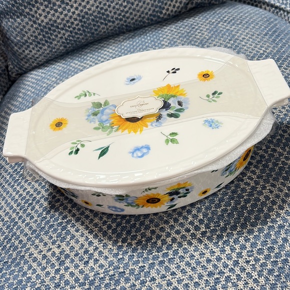 Grace Pantry | Kitchen | Grace Pantrycasserole Oval Minisunflowers 3 In ...